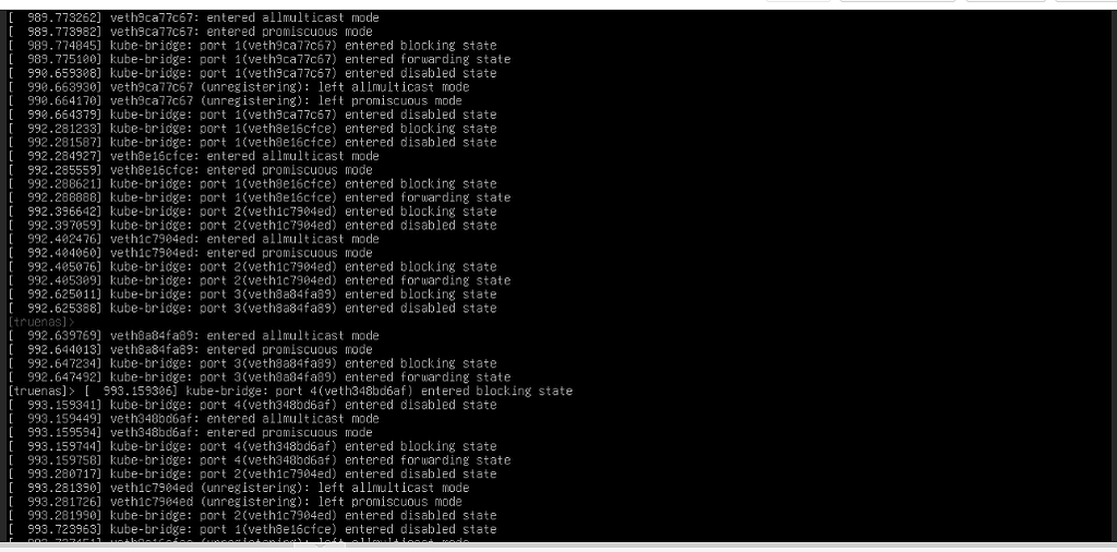 K8s is filling the console with logs - Apps and Virtualization - TrueNAS Community Forums