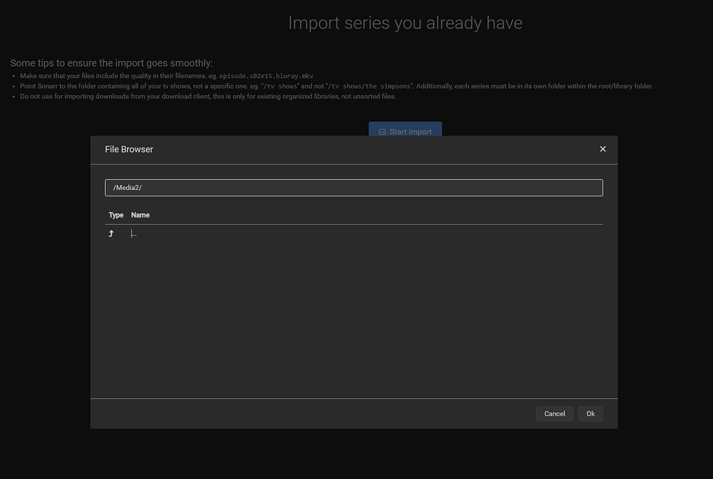 Fresh Sonarr Install Not Seeing Media Directory Truenas General Truenas Community Forums 