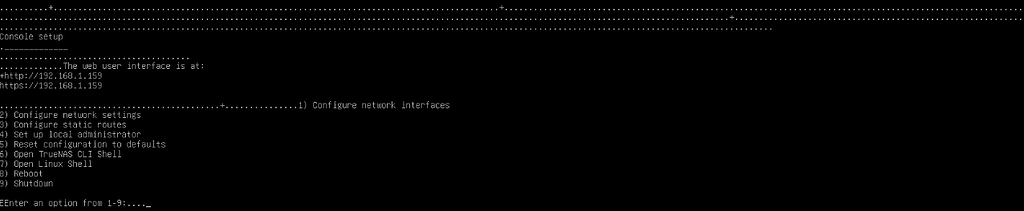 Fresh install won't start web browser - TrueNAS General - TrueNAS Community Forums