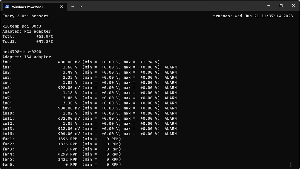 How I used a docker container to adjust the fans from the hdd temp ...