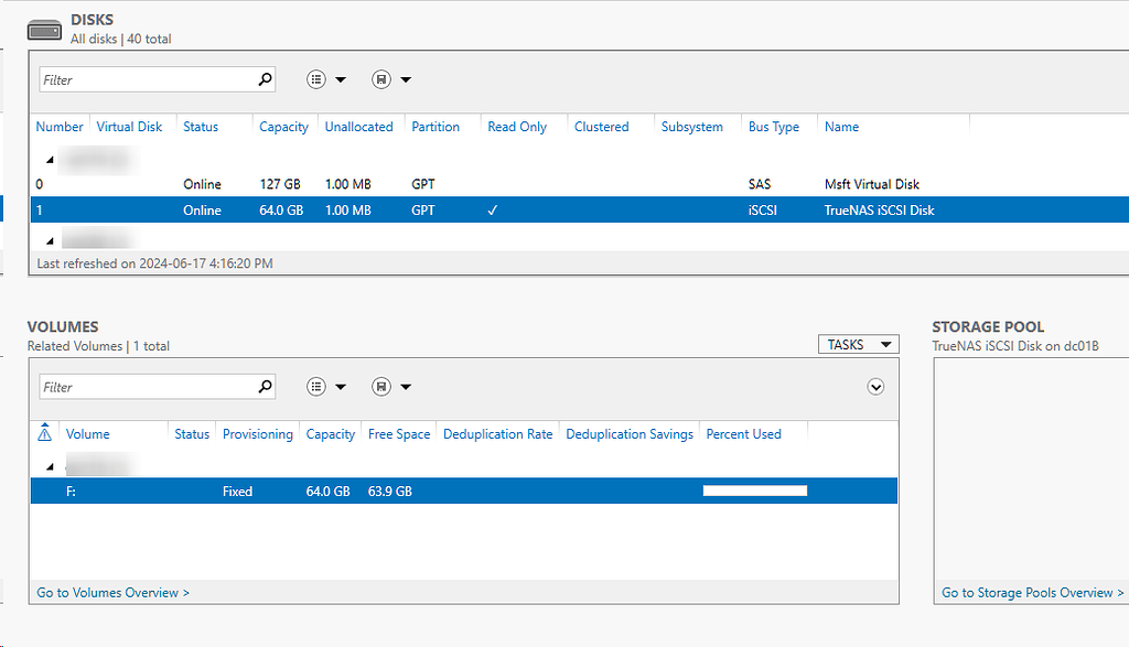 iSCSI volume is read only? - TrueNAS General - TrueNAS Community Forums
