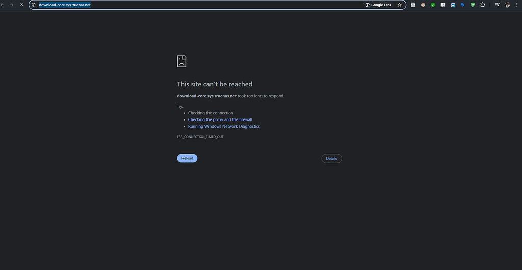 Download Link Not Working Truenas General Truenas Community Forums