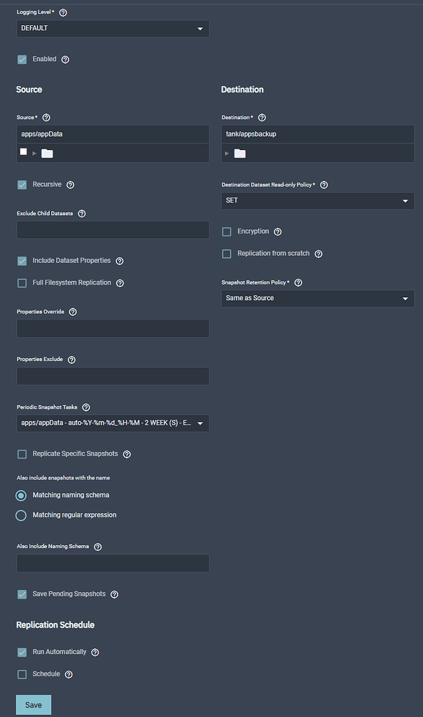 Replication to separate pool - TrueNAS General - TrueNAS Community Forums