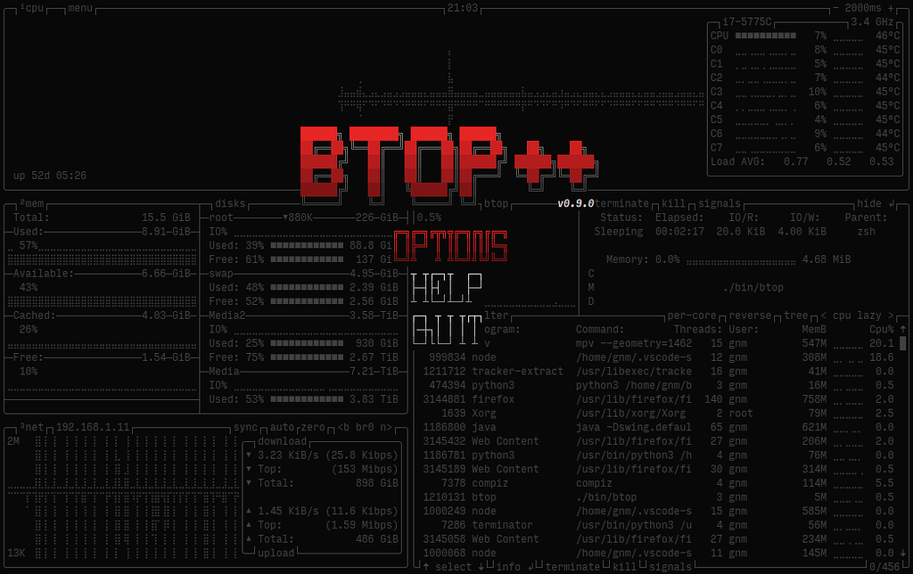 Use btop instead of htop? - TrueNAS General - TrueNAS Community Forums