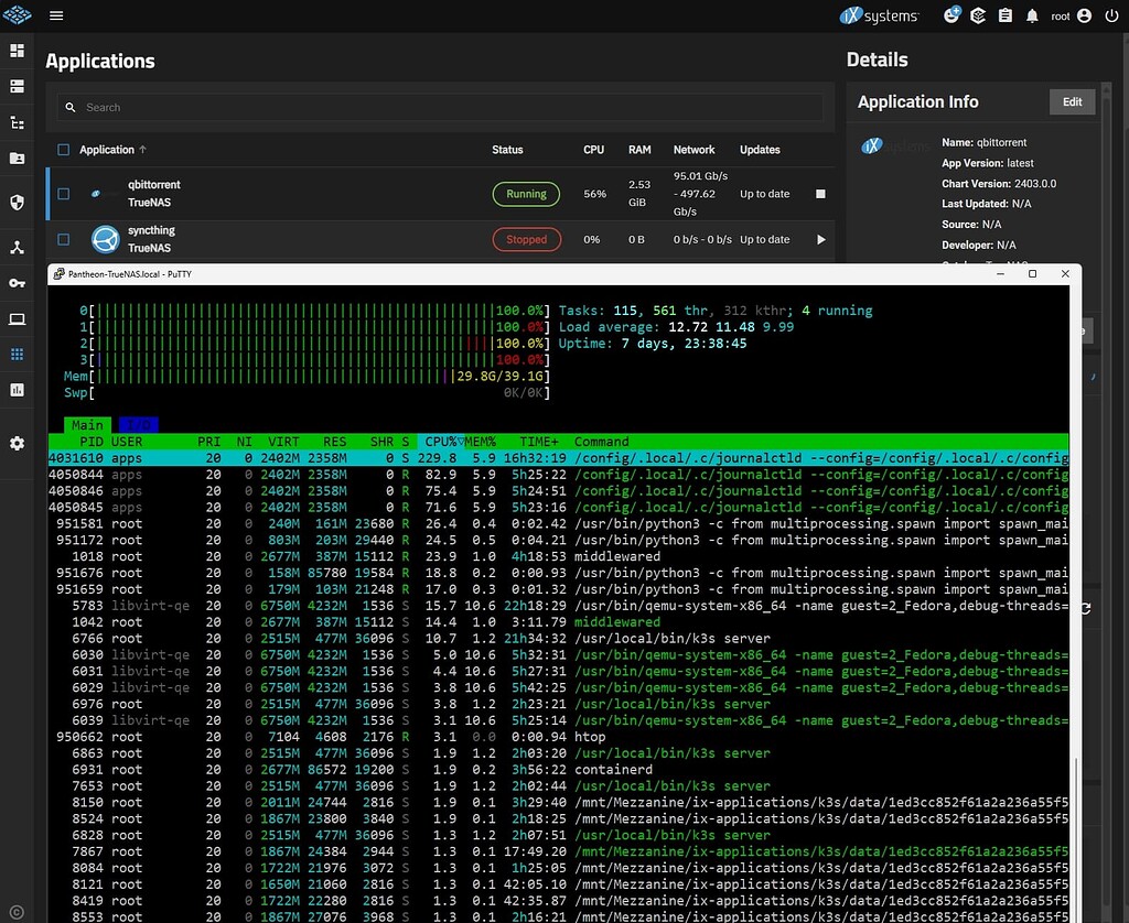 100% CPU Usage after update - TrueNAS General - TrueNAS Community Forums 100% CPU Usage after update - TrueNAS General - TrueNAS Community Forums