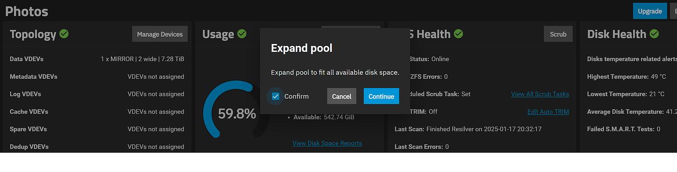 Correct way to increase the capacity of an existing pool - TrueNAS ...