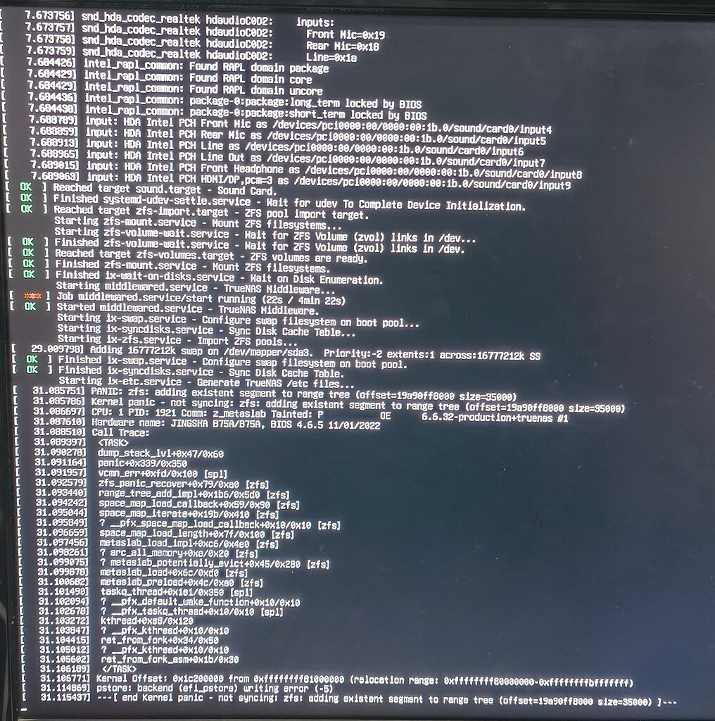 ZFS Pool 'Data' Causes Kernel Panic - Page 2 - TrueNAS General ... ZFS Pool 'Data' Causes Kernel Panic - Page 2 - TrueNAS General ...