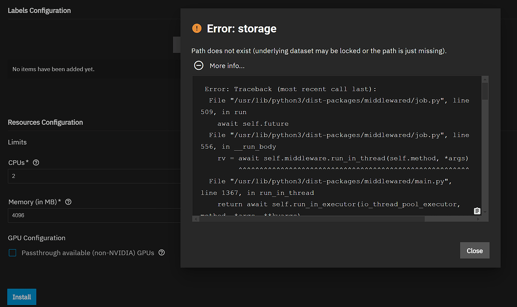 Immich install fails on 24.10 - Apps and Virtualization - TrueNAS Community Forums