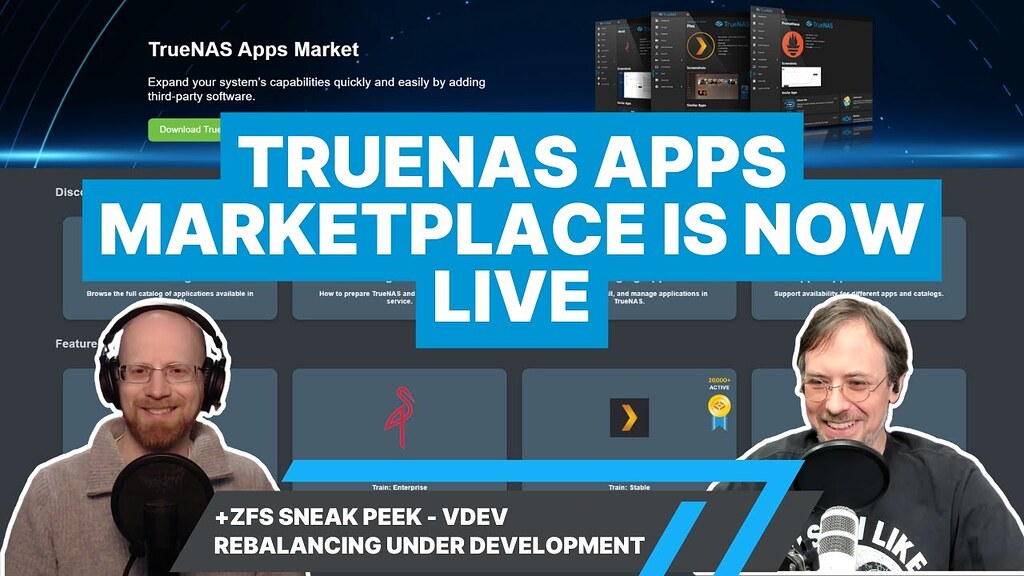 Apps Marketplace Goes Live, NAS-Only Systems, New ZFS Feature in Dev ...