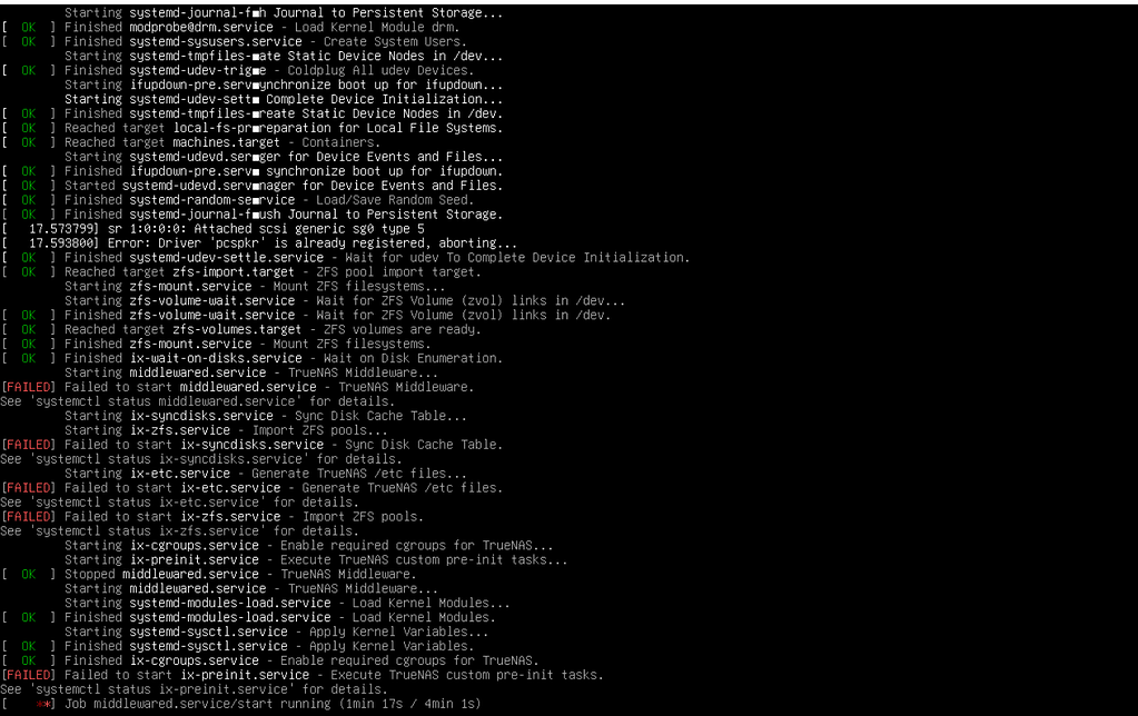Issues Running TrueNAS Scale in a VM - Middleware and ZFS Errors - TrueNAS General - TrueNAS ...