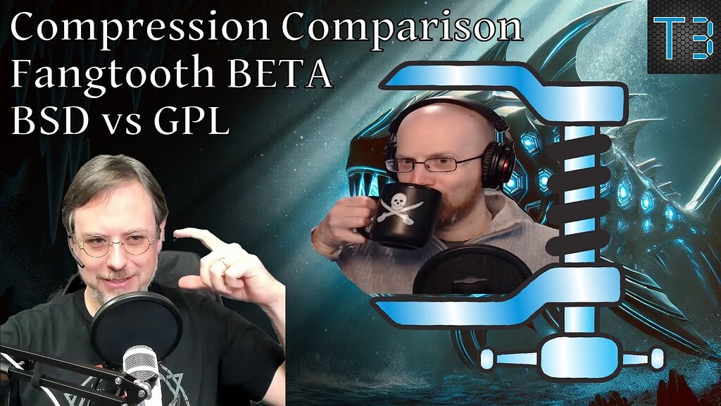 Fangtooth BETA Code Freeze, Compression Comparison, Kris talks BSD vs ...