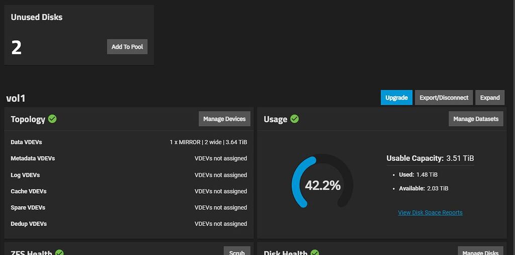 Help on adding new drive to a mirrored setup - TrueNAS General ...