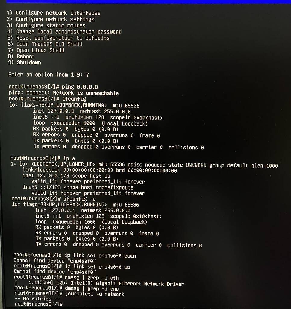 TrueNAS scale - loosing LAN - TrueNAS General - TrueNAS Community Forums