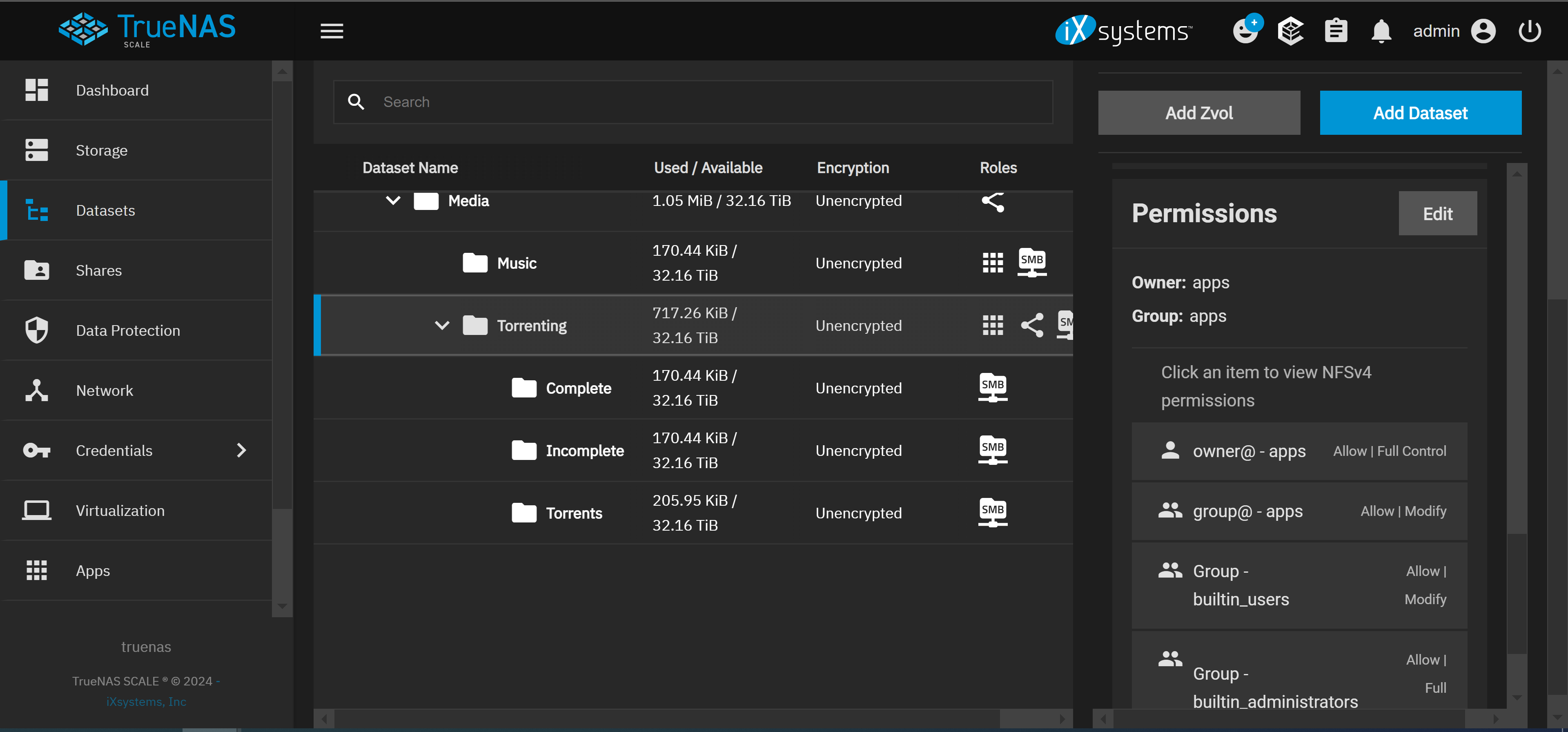 Deluge: downloads not starting, permissions to datasets granted - Apps and Virtualization ...