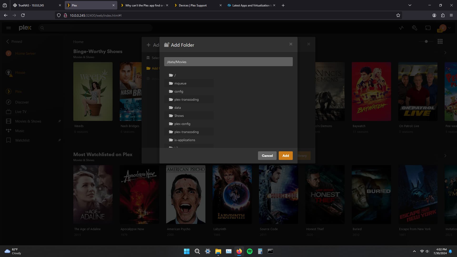 Plex Libarary Issues. Noob desperately needs help - Apps and Virtualization - TrueNAS Community ...