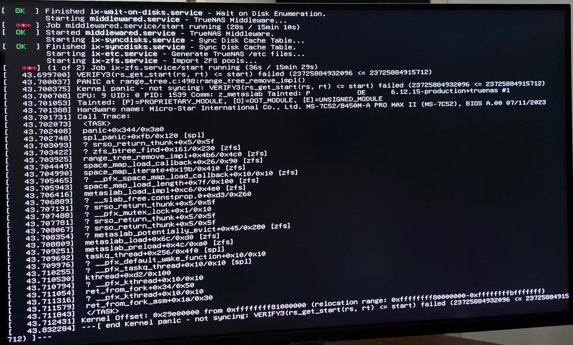 TrueNAS Scale Kernel Panic - TrueNAS General - TrueNAS Community Forums