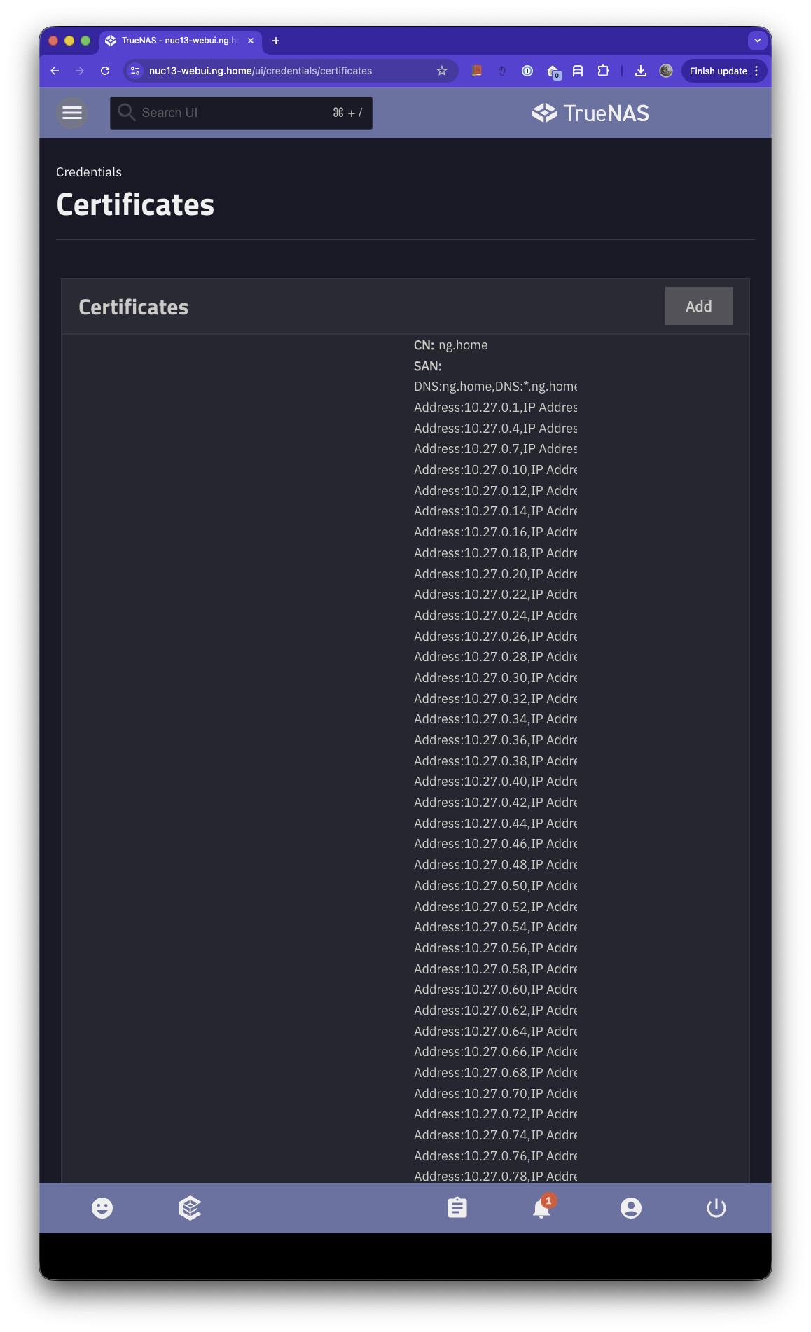 Certificates: Cannot retrieve response - TrueNAS General - TrueNAS ...