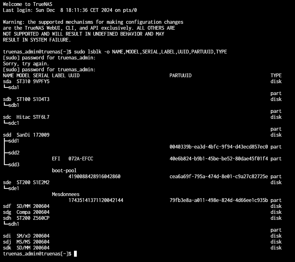 Vdev Offline - Disks with exported pools - TrueNAS General - TrueNAS Community Forums