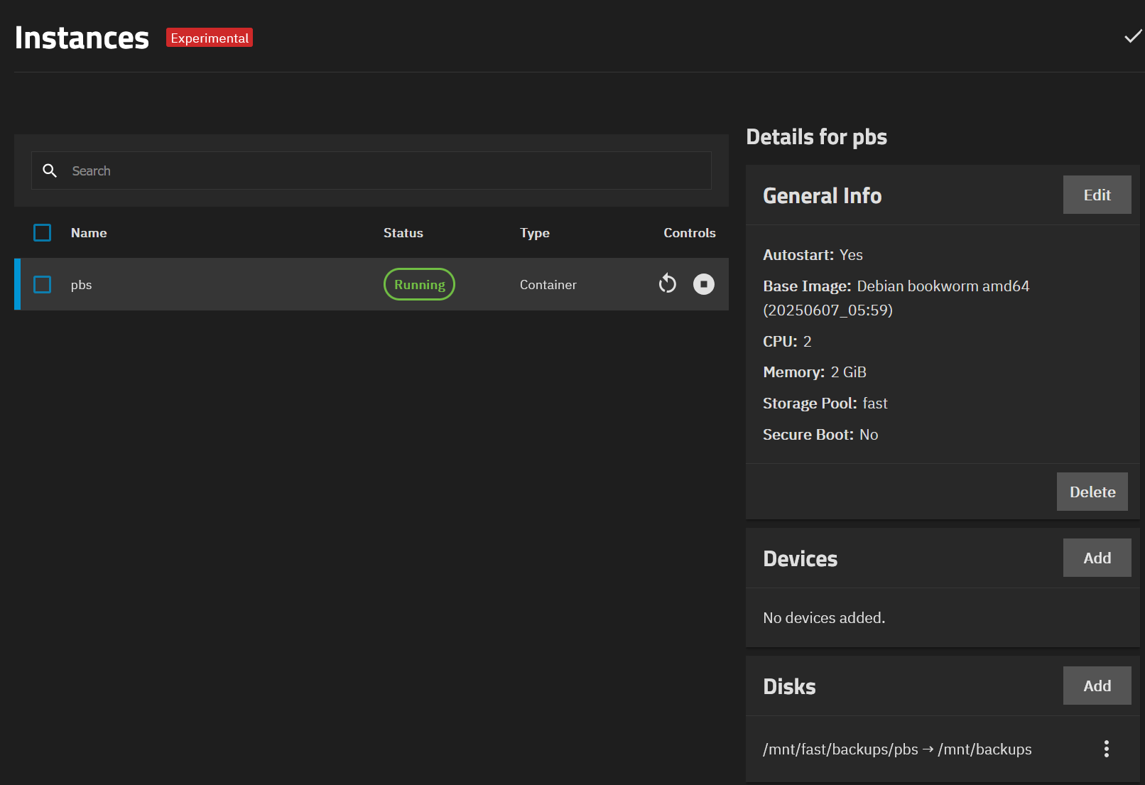 Instance persistent storage - Apps and Virtualization - TrueNAS ...