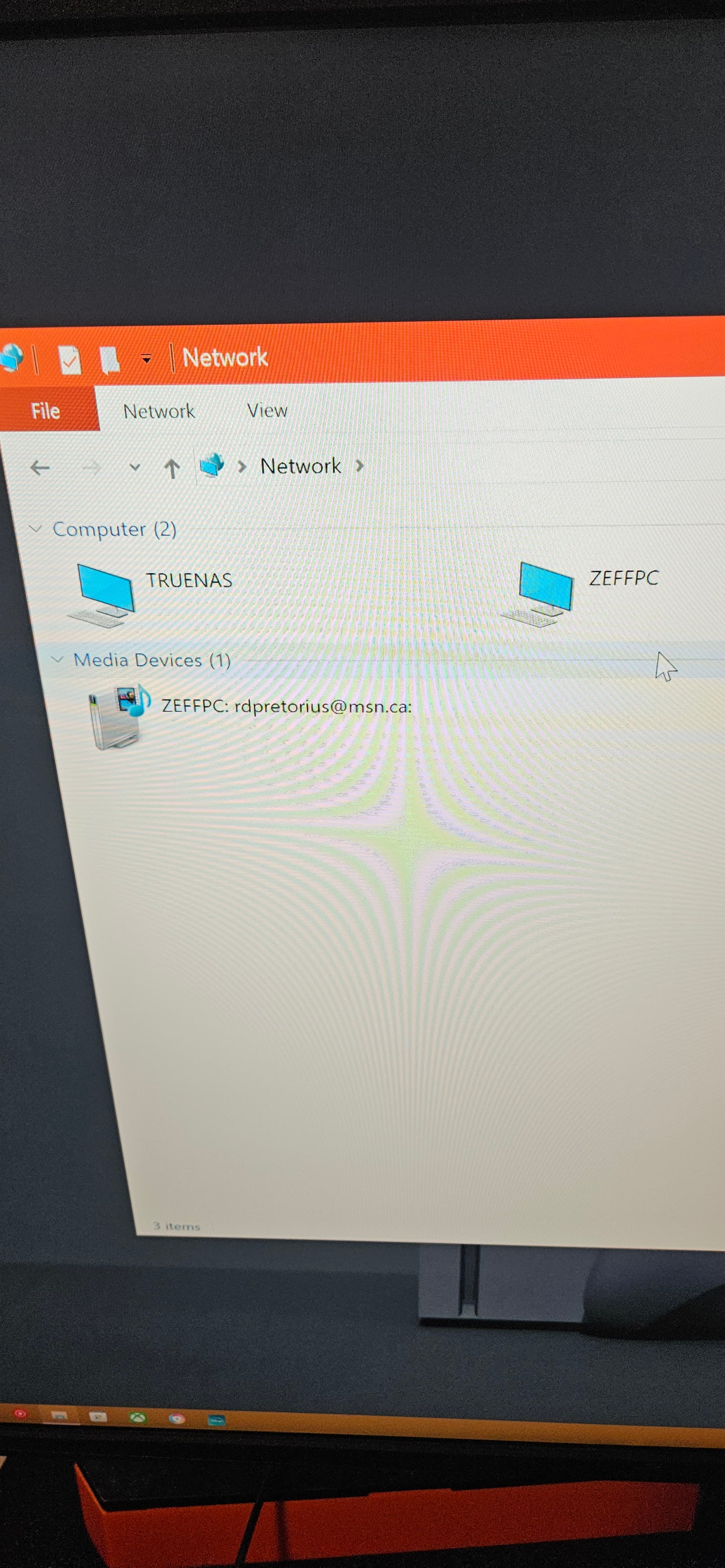 Lan connection between my home built nas running truenas and my pc ...
