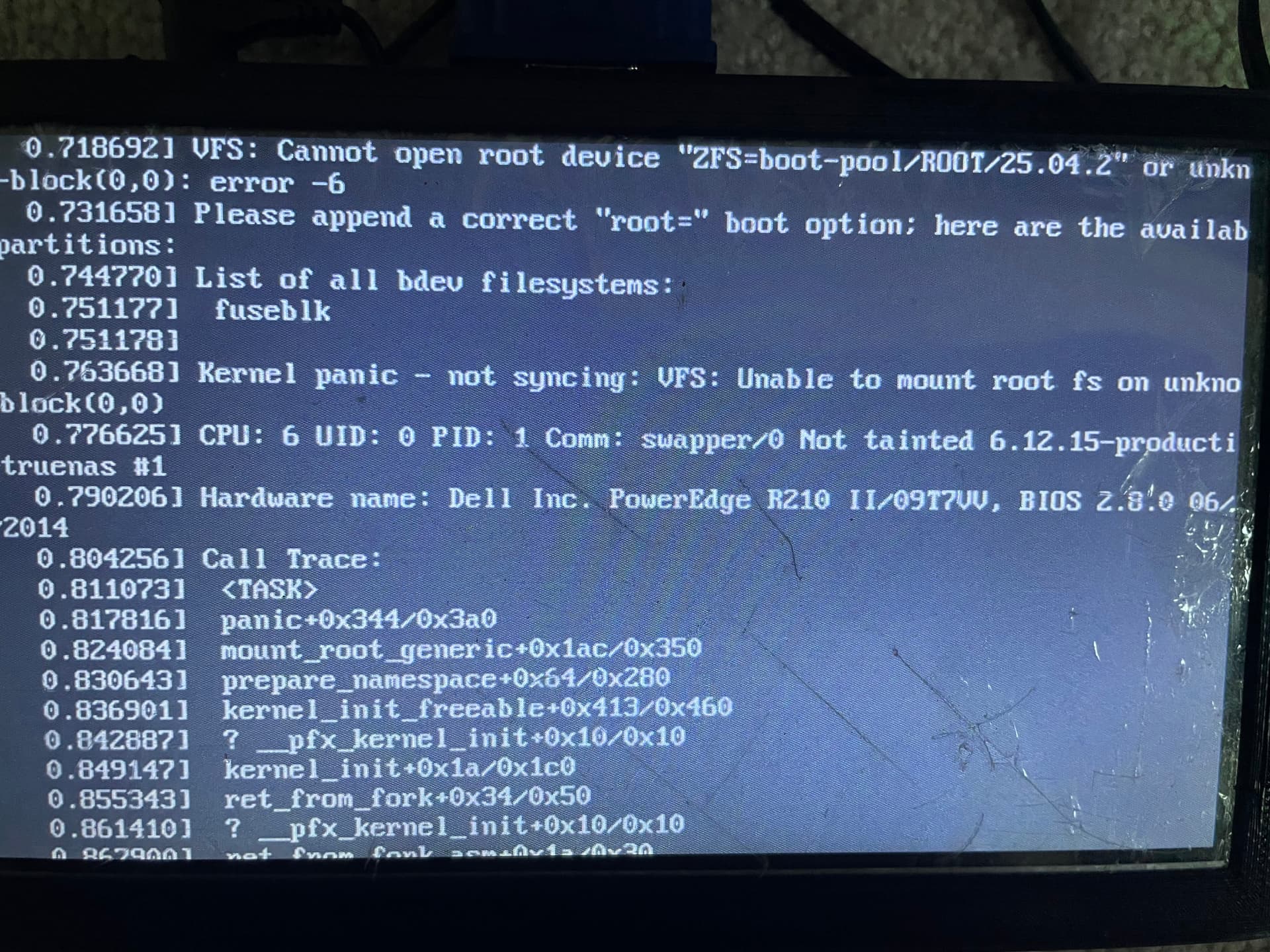 25.04.02 kernal panic - TrueNAS General - TrueNAS Community Forums